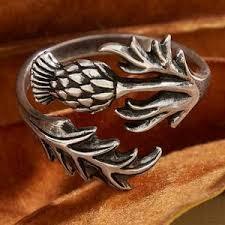Sterling Silver Adjustable Thistle Ring | MTN FOLK LORE